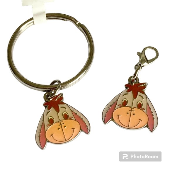 Disney | Accessories | Vintage Disney Eeyore Keychain Charm Bundle ...